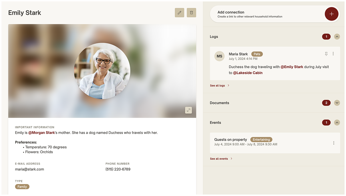 Manage your household’s contacts all in one place - Nines
